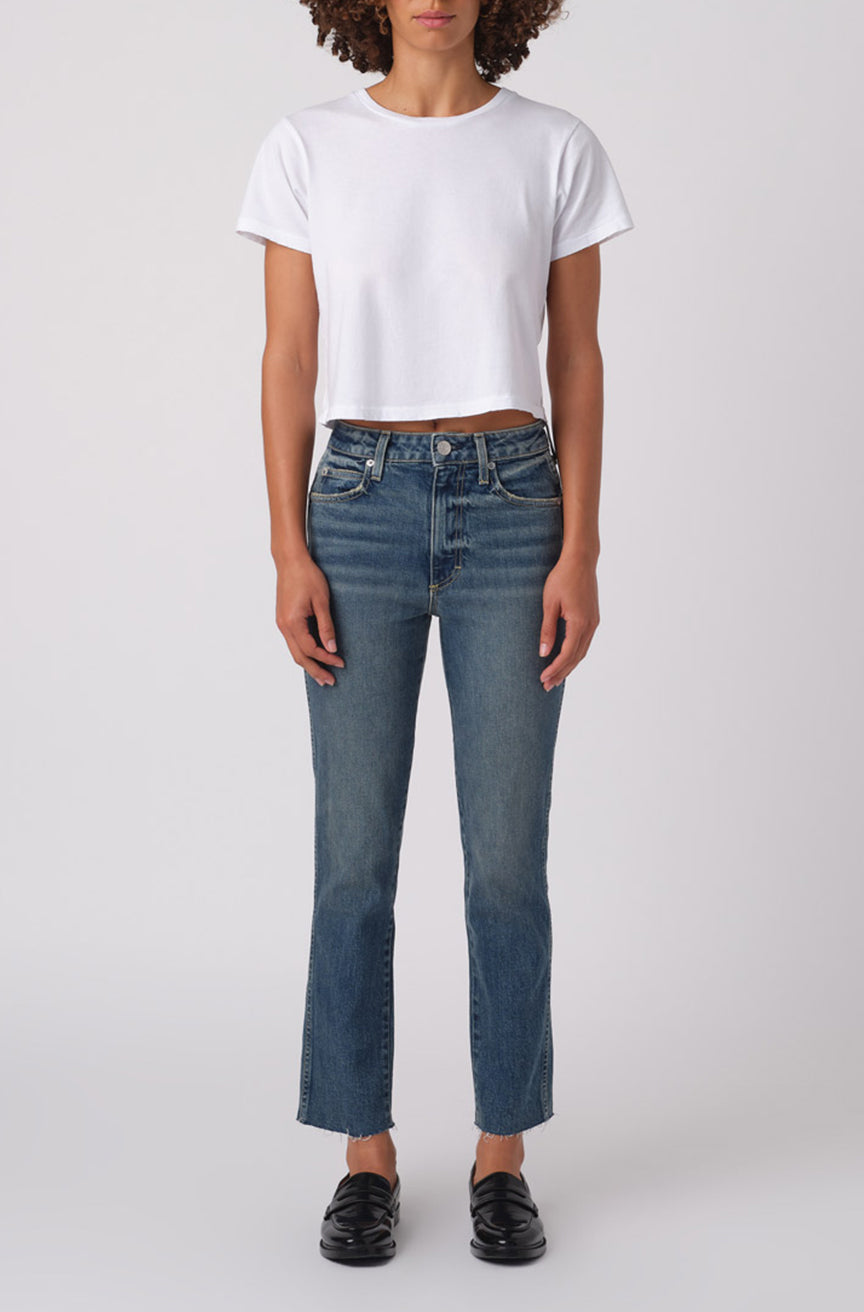 AMO Denim Chloe Crop w/ Raw Hem